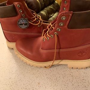 Timberland | Shoes | New Timberland Maroon Boots Size | Poshmark